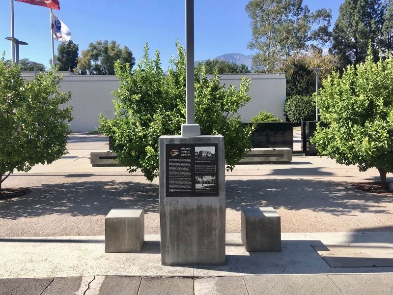 Upland Public Library Historical Marker