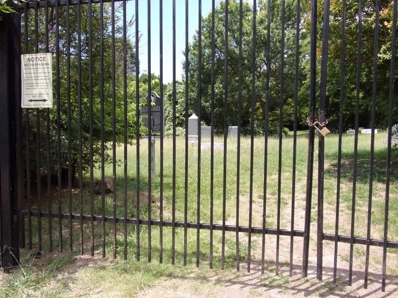 Cox Cemetery Historical Marker