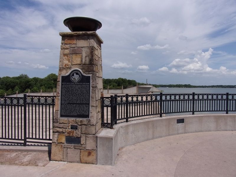 White Rock Dam, Reservoir and Park Historical Marker