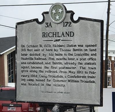 Richland Historical Marker