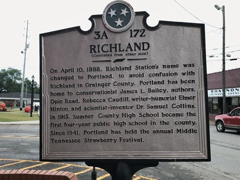 Richland Historical Marker