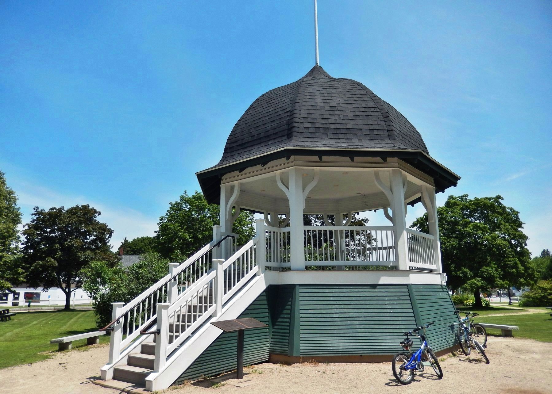 Rochester Commons Bandstand Historical Marker