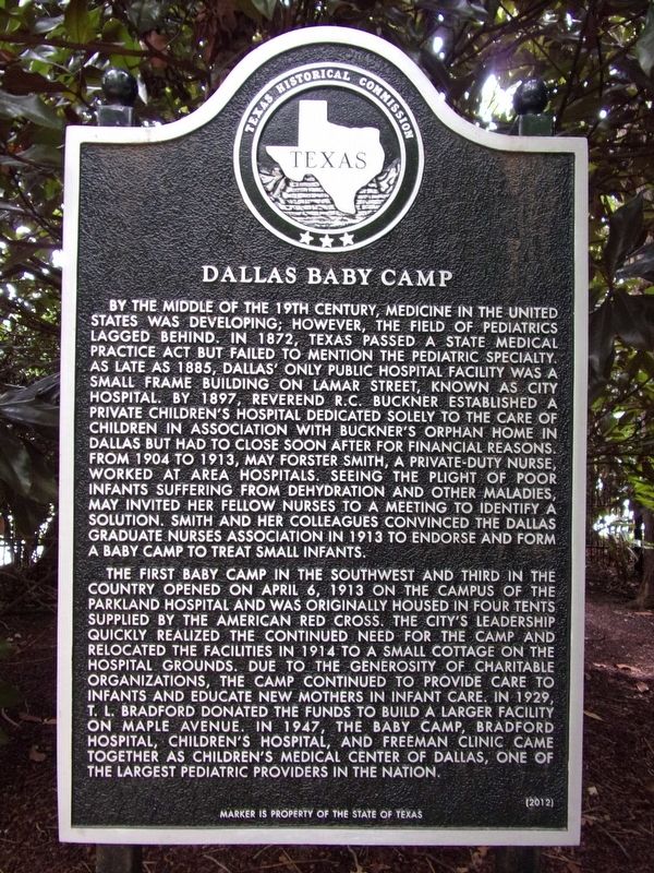 Dallas Baby Camp Historical Marker