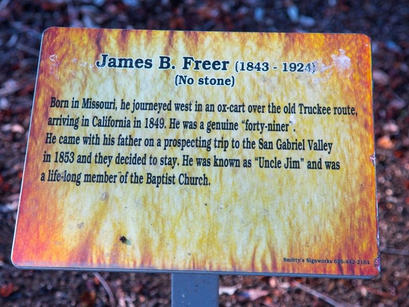 James B. Freer Historical Marker