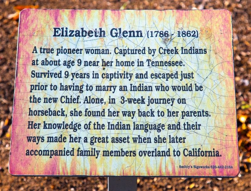 Elizabeth Glenn Historical Marker