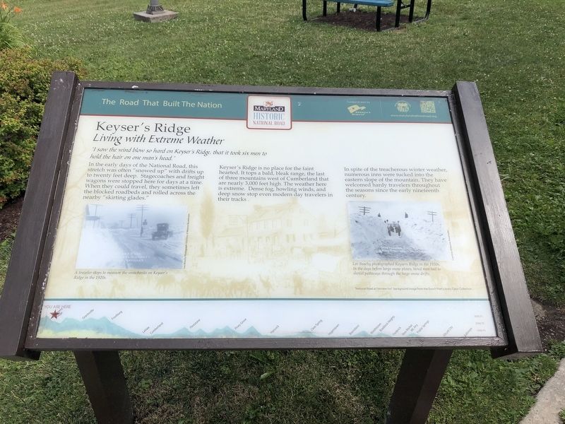 Keyser's Ridge Historical Marker