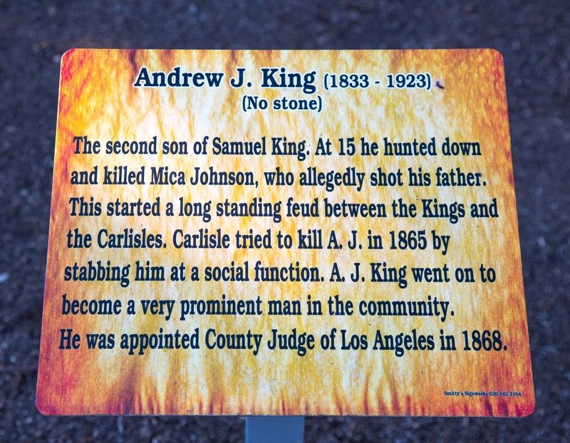 Andrew J. King Historical Marker