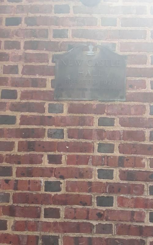 New Castle Hall Historical Marker