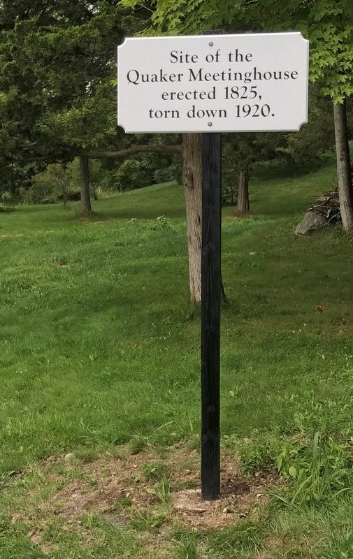 Site of the Quaker Meetinghouse Historical Marker