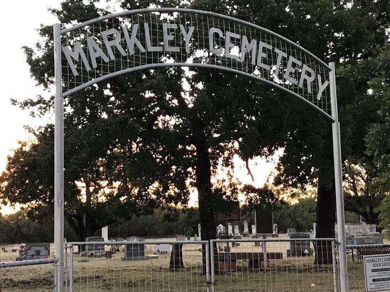 Markley Cemetery Decoration Day Historical Marker