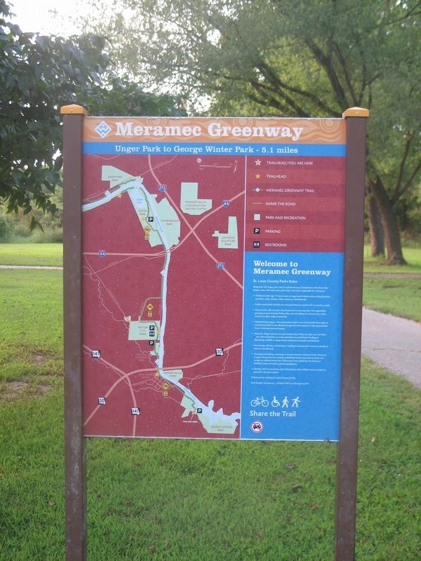 Meramec River Greenway - Winter Park Historical Marker
