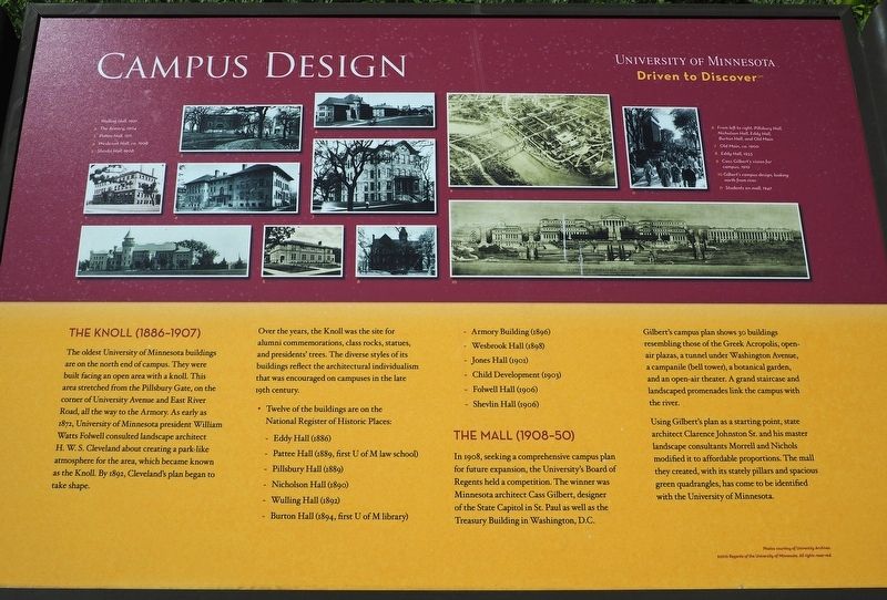Campus Design Historical Marker