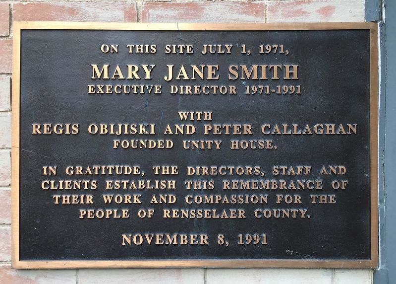 Unity House Founded Historical Marker