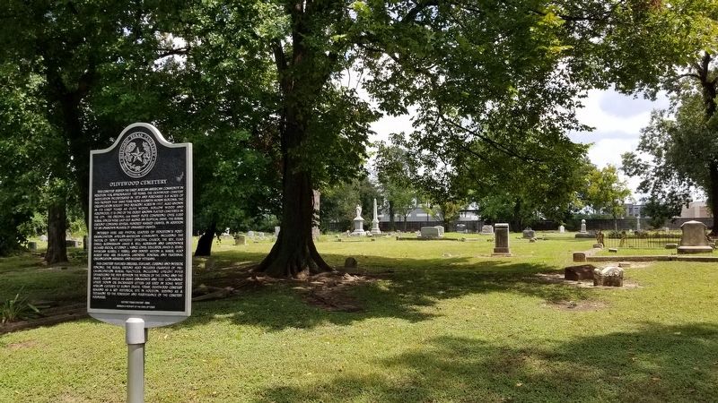 Olivewood Cemetery Historical Marker