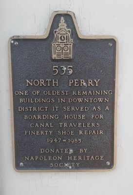535 North Perry Historical Marker