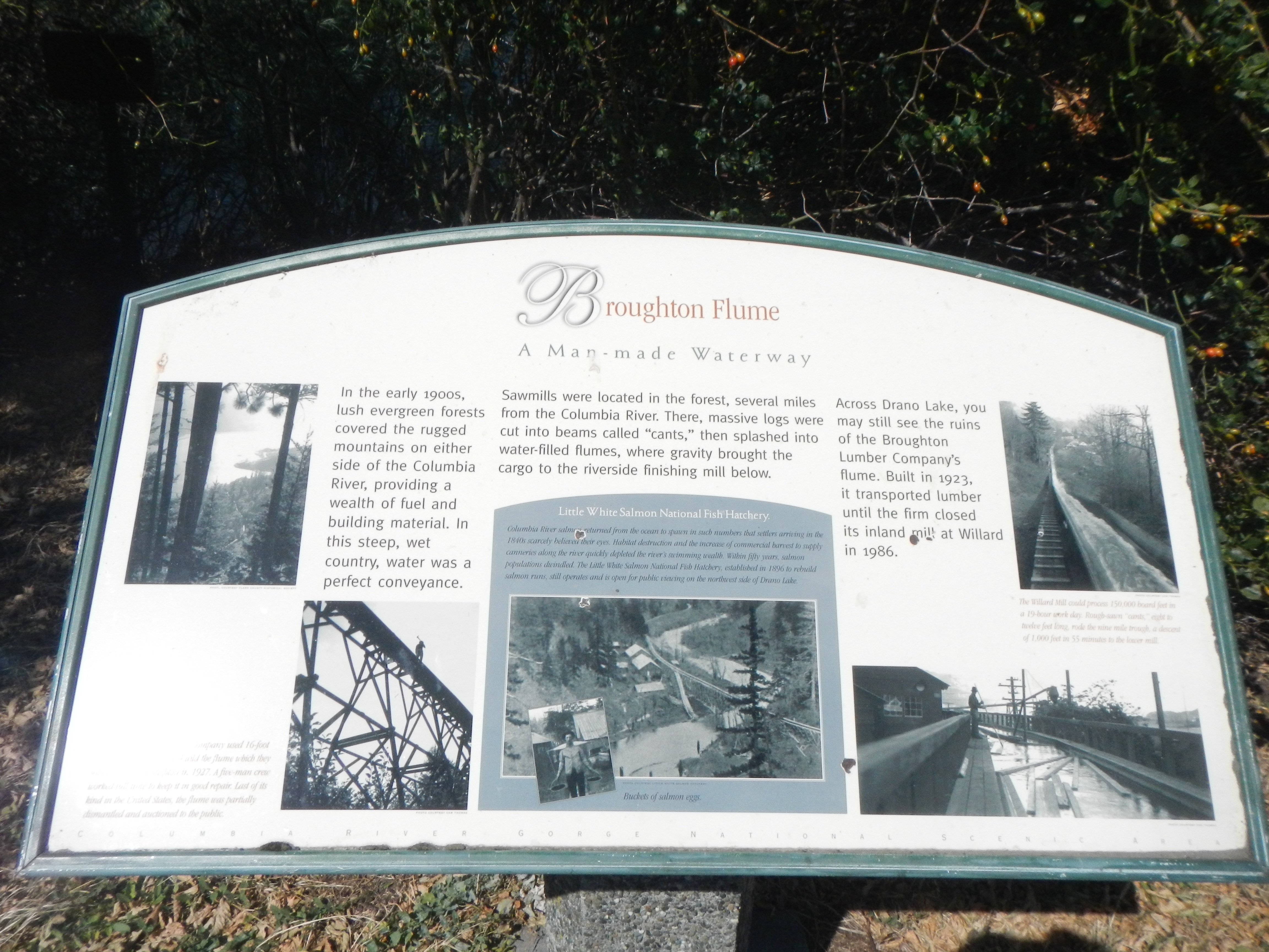 Photo: Broughton Flume Marker