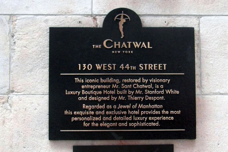 The Lambs Club Historical Marker