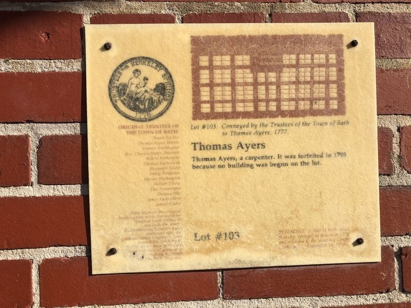 Thomas Ayers Historical Marker