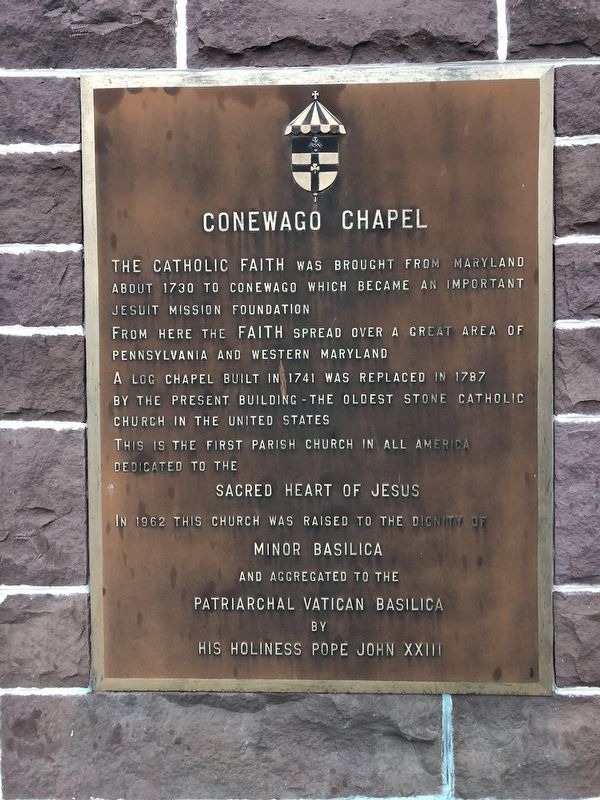 Conewago Chapel Historical Marker