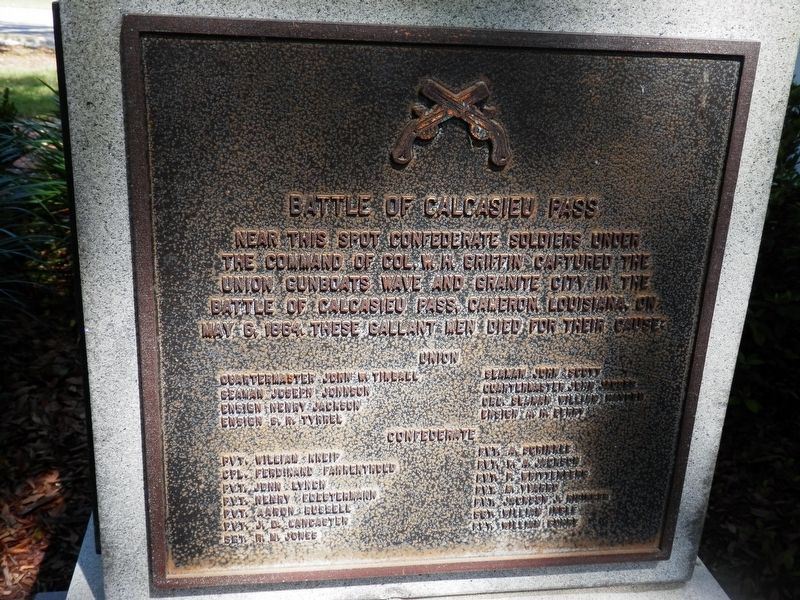 Battle of Calcasieu Pass Historical Marker