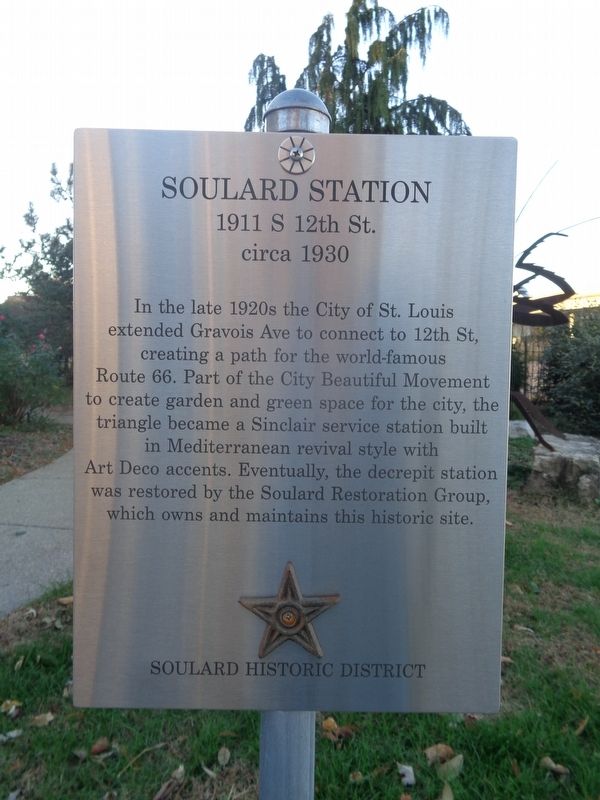 Soulard Station Historical Marker