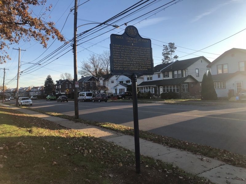Anna Thomas Jeanes Historical Marker
