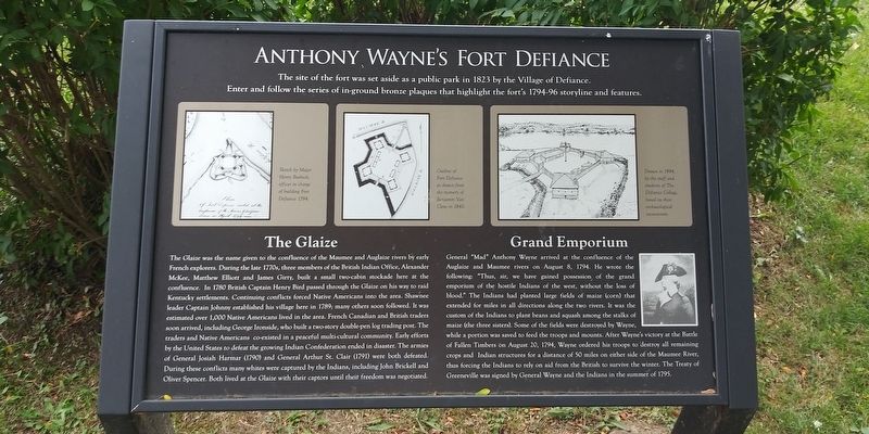 Anthony Wayne's Fort Defiance Historical Marker