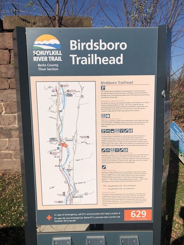 Birdsboro Trailhead Historical Marker
