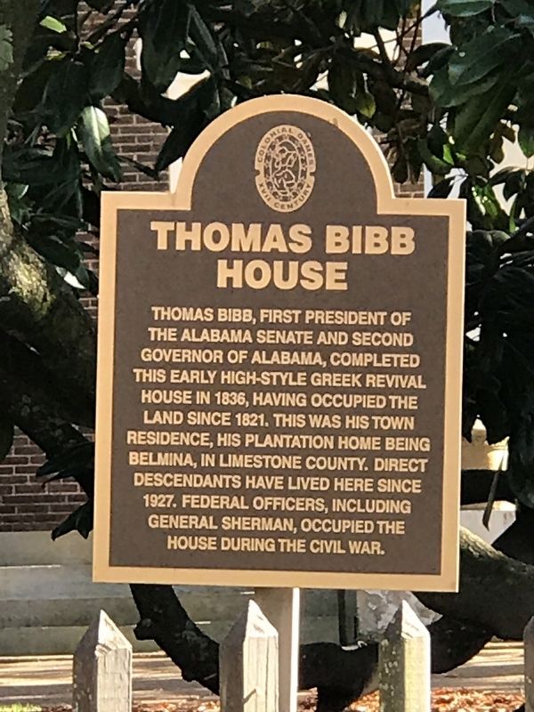 Thomas Bibb House Historical Marker