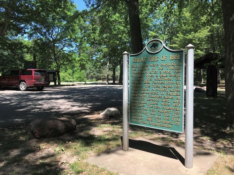 Great Fire of 1881 Historical Marker