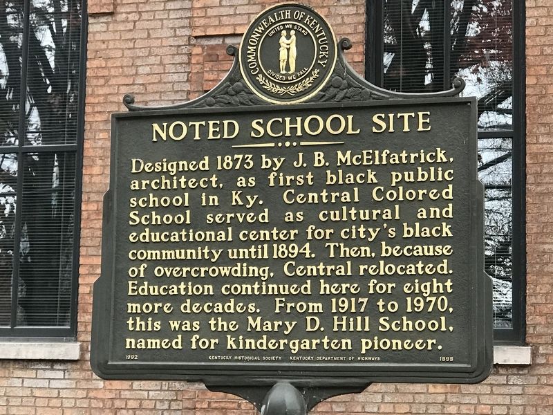 Noted School Site Historical Marker