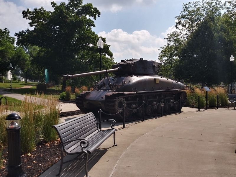 WWII Sherman Tank Historical Marker
