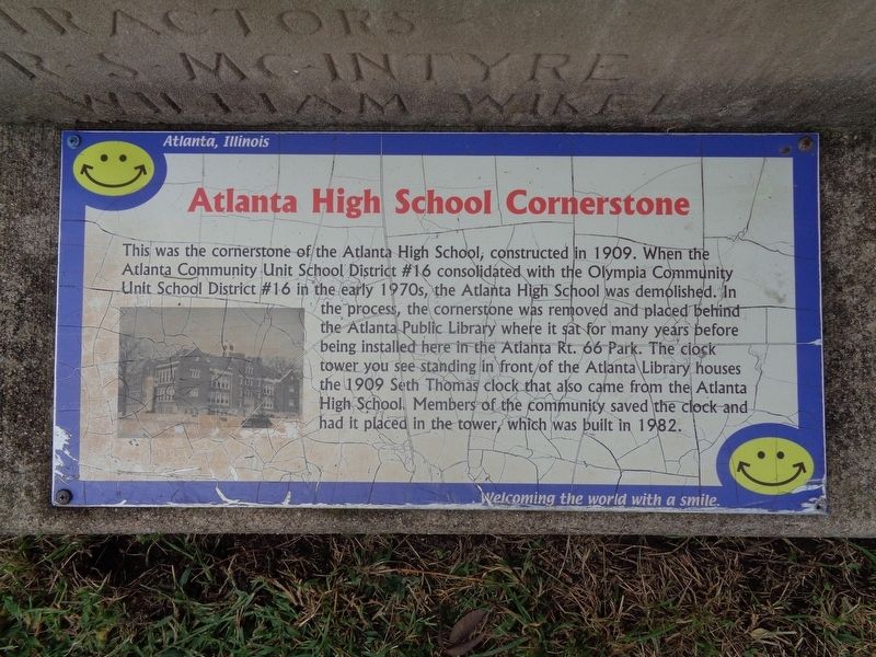 Atlanta High School Cornerstone Historical Marker