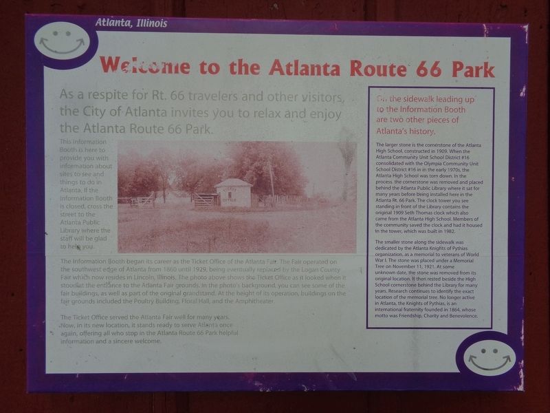 Welcome to the Atlanta Route 66 Park Historical Marker