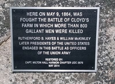 Battle of Cloyd's Farm Historical Marker