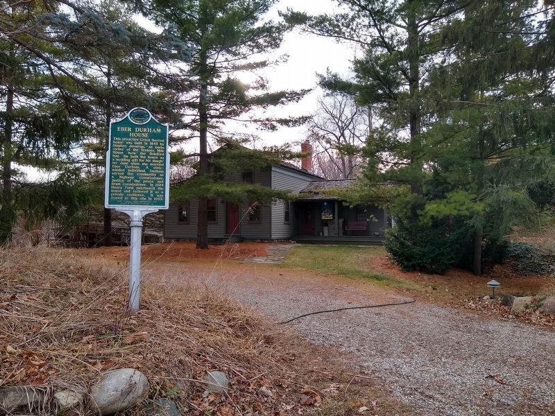 Eber Durham House Historical Marker