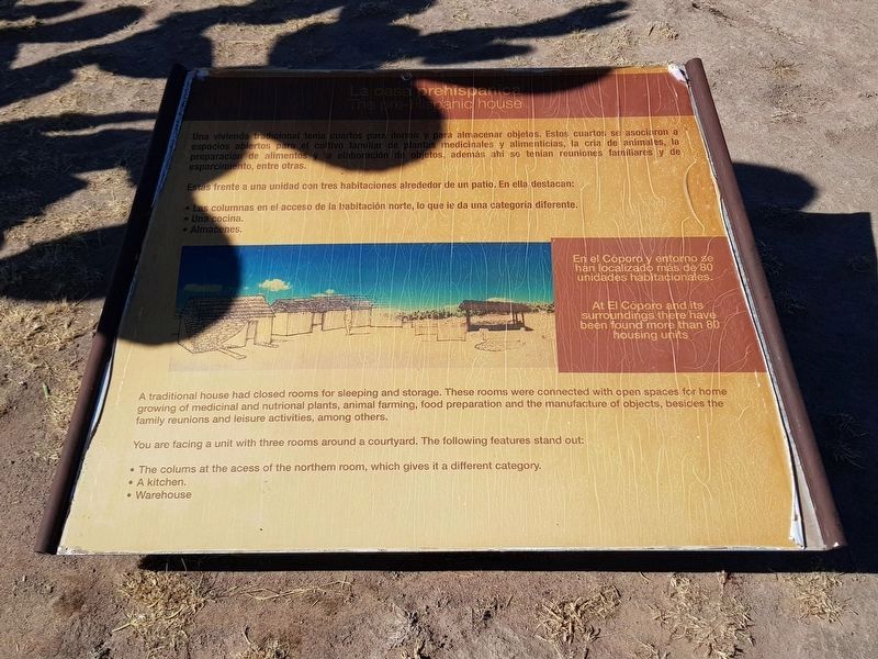 The Pre-Hispanic House Historical Marker
