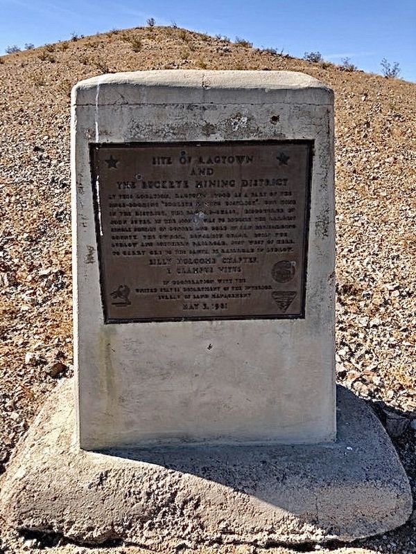 Site of Ragtown Historical Marker