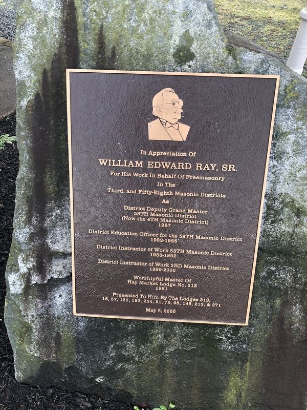 William Edward Ray, Sr. Historical Marker