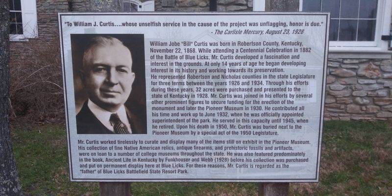 William Jobe "Bill" Curtis Historical Marker
