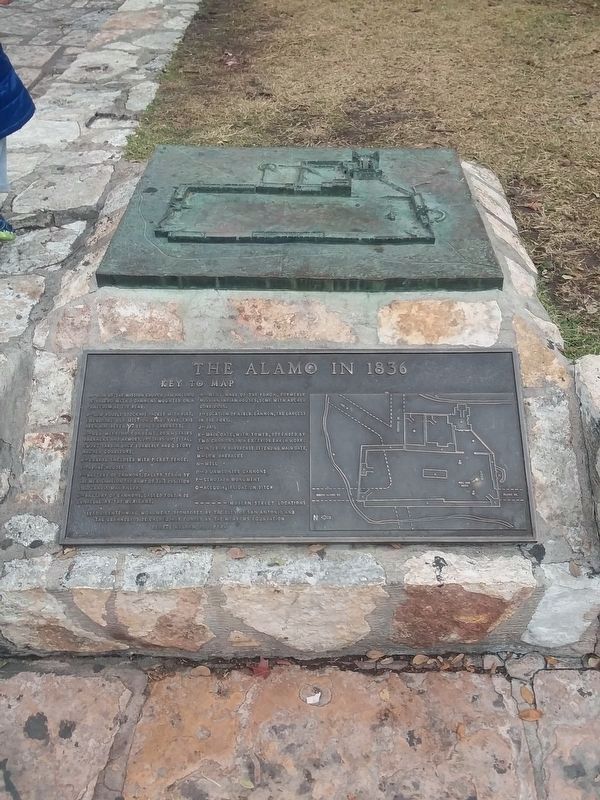 The Alamo in 1836 Historical Marker