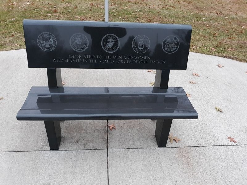 Maple Grove Cemetery Veterans Memorial Bench, a War Memorial