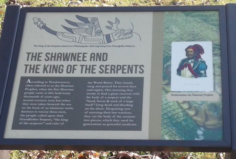 The Shawnee And The King Of The Serpents Historical Marker