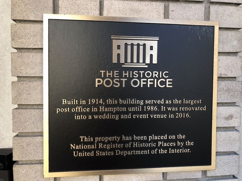 The Historic Post Office Historical Marker