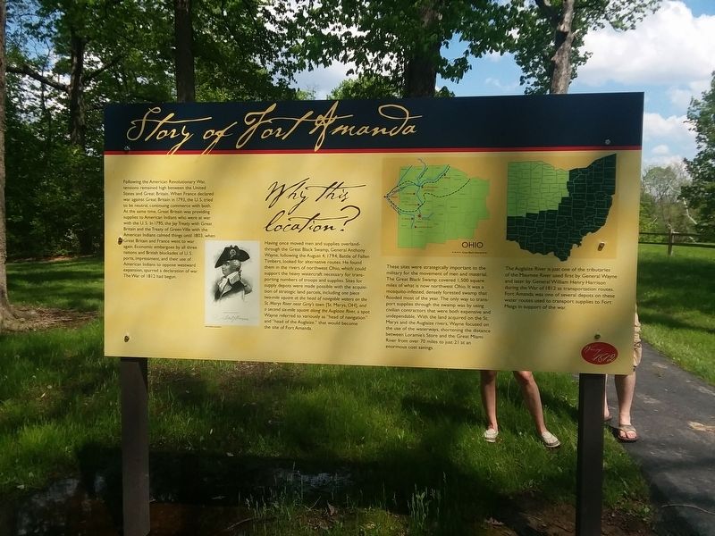 Story of Fort Amanda Historical Marker