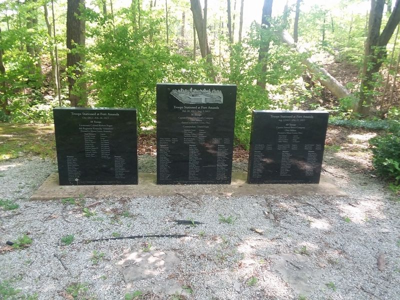 Troops Stationed at Fort Amanda, a War Memorial