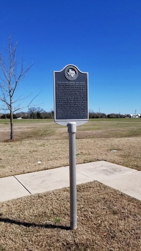 Rock Prairie School and Church Historical Marker