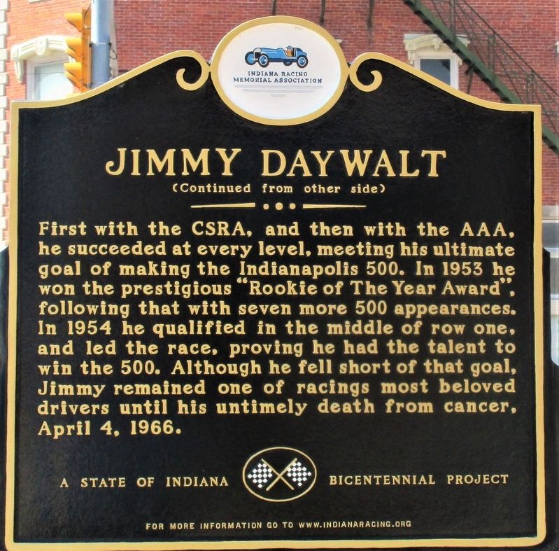 Jimmy Daywalt Historical Marker