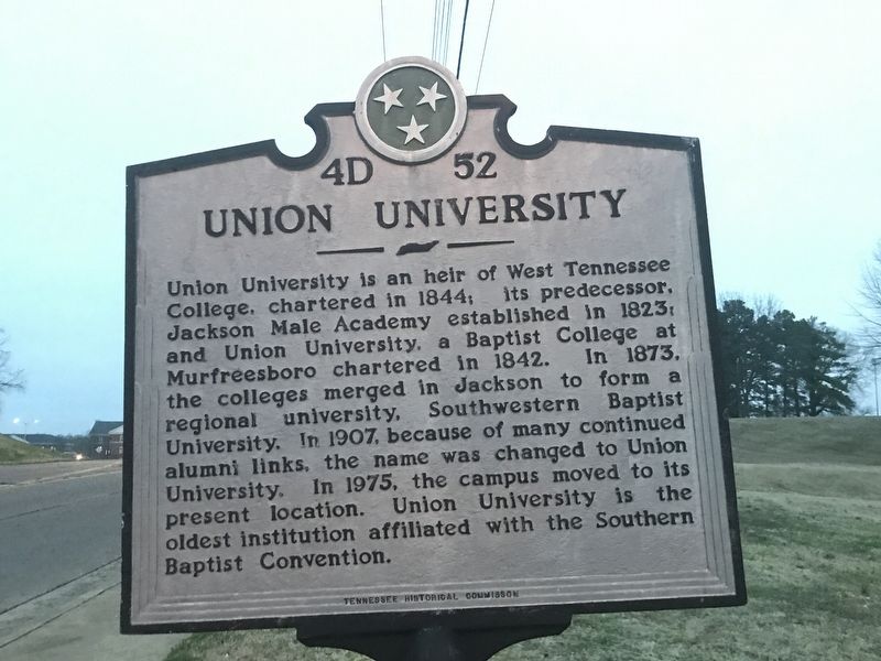 Union University Historical Marker