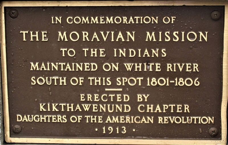 The Moravian Mission Historical Marker